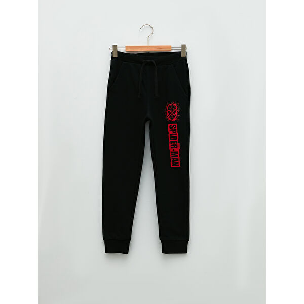 Beli Lastikli Spiderman Baskılı Erkek Çocuk Jogger Eşofman Altı
