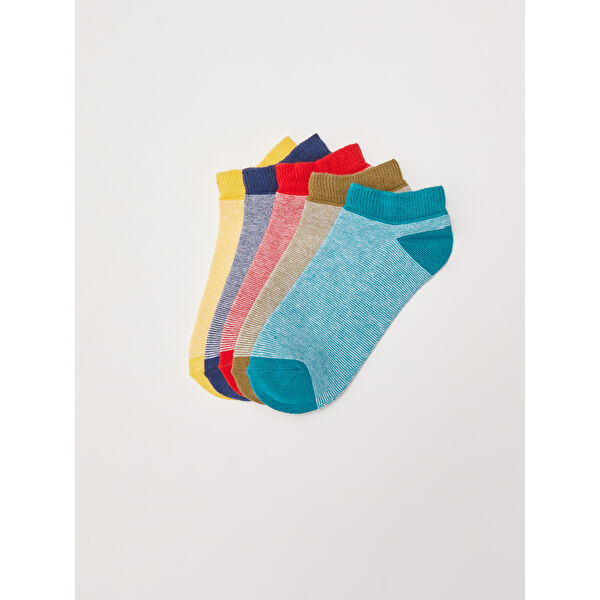Renk Bloklu Erkek Çocuk Patik Çorap 5'li