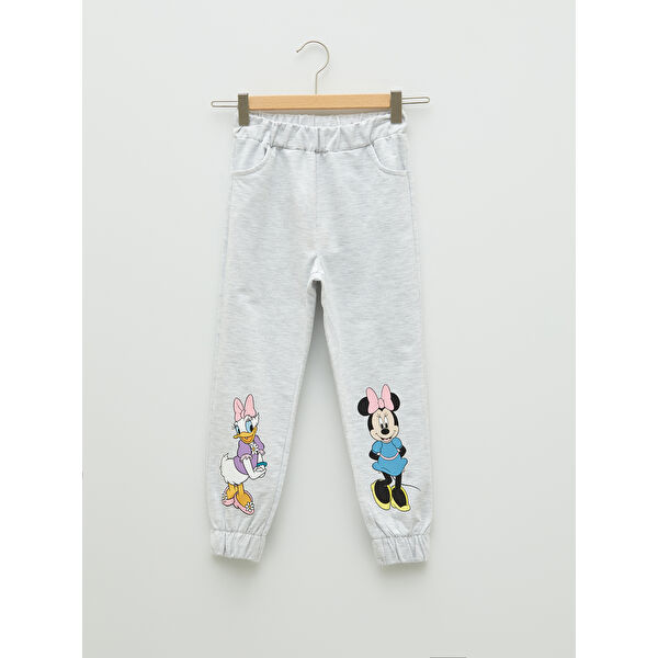Beli Lastikli Minnie Mouse ve Daisy Duck Baskılı Kız Çocuk Jogger Eşofman Altı Beli Lastikli Minnie Mouse ve Daisy Duck Baskılı Kız Çocuk Jogger Eşofman Altı