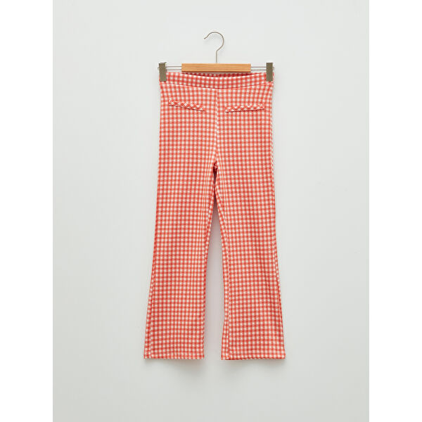 Beli Lastikli Ekose Geniş Paça Kız Çocuk Eşofman Altı Beli Lastikli Ekose Geniş Paça Kız Çocuk Eşofman Altı