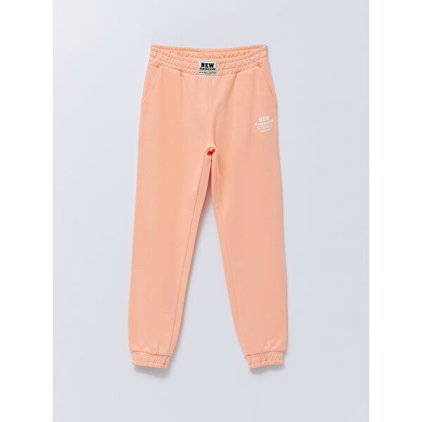 LCW CASUAL Beli Lastikli Baskılı Cep Detaylı Kadın Jogger Eşofman Altı