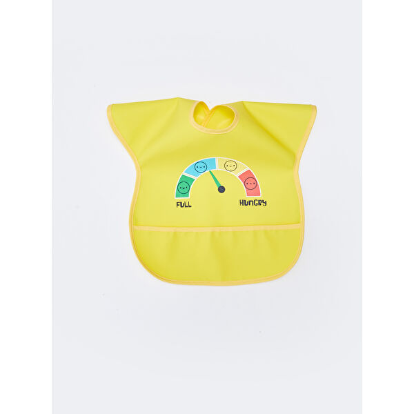 Baskılı Erkek Bebek Mama Önlüğü