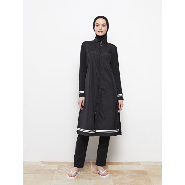 LCW DREAM Dik Yaka Düz Uzun Kollu Kadın Tesettür Mayo Takımı