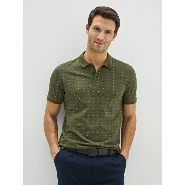 LCW CLASSIC Polo Yaka Kısa Kollu Desenli Erkek Tişört LCW CLASSIC Polo Yaka Kısa Kollu Desenli Erkek Tişört