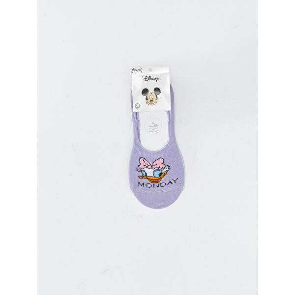 LCW DREAM Mickey Mouse Baskılı Kadın Babet Çorap  5'li Paket
