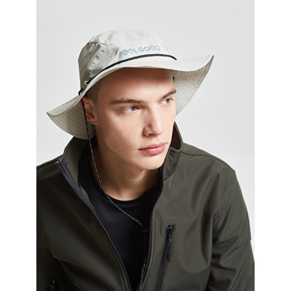 Baskılı Kordonlu Erkek Outdoor Şapka