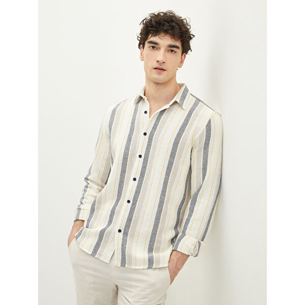 LCW CASUAL Regular Fit Uzun Kollu Oxford Erkek Gömlek