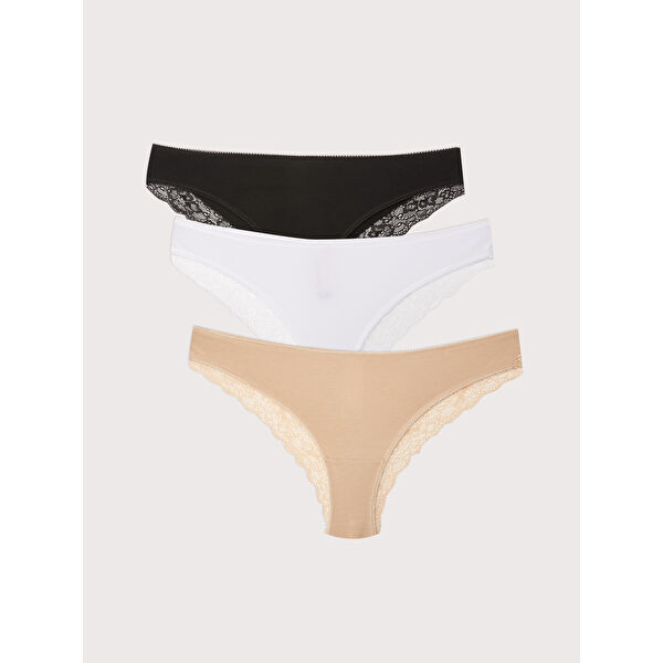 Dantelli Brazilian Külot 3'lü Paket