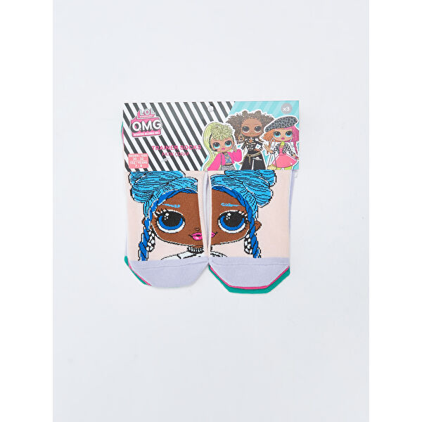 LOL Surprise OMG Lisanslı Kız Çocuk Patik Çorap 3'lü