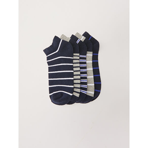 Çizgili Erkek Çocuk Patik Çorap 5'li