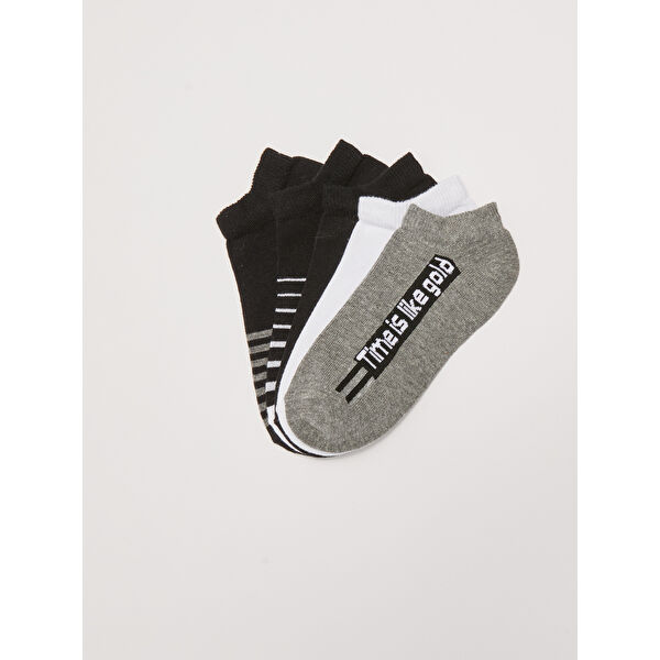 Çizgili Erkek Çocuk Patik Çorap 5'li Çizgili Erkek Çocuk Patik Çorap 5'li