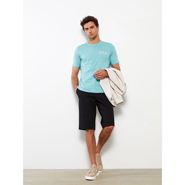 LCW BASIC Rahat Kalıp Gabardin Erkek Bermuda Şort LCW BASIC Rahat Kalıp Gabardin Erkek Bermuda Şort