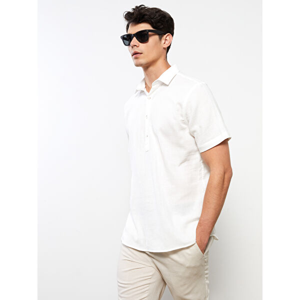 LCW VISION Slim Fit Kısa Kollu Erkek Gömlek LCW VISION Slim Fit Kısa Kollu Erkek Gömlek