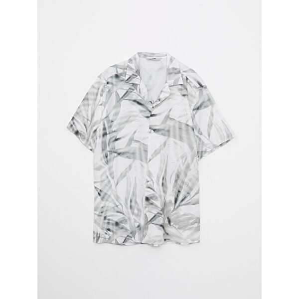 LCW VISION Regular Fit Kısa Kollu Desenli Erkek Gömlek