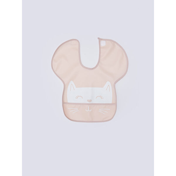 Baskılı Kız Bebek Mama Önlüğü