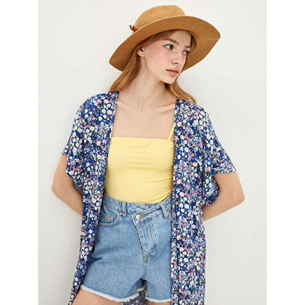 Biyeli Kadın Hasır Fötr Şapka