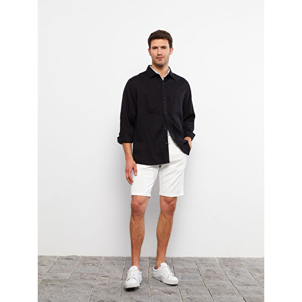 LCW VISION Slim Fit Beli Bağlama Detaylı Erkek Şort