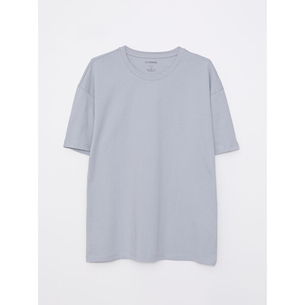 LCW BASIC Oversize Bisiklet Yaka Kısa Kollu Penye Erkek Tişört LCW BASIC Oversize Bisiklet Yaka Kısa Kollu Penye Erkek Tişört