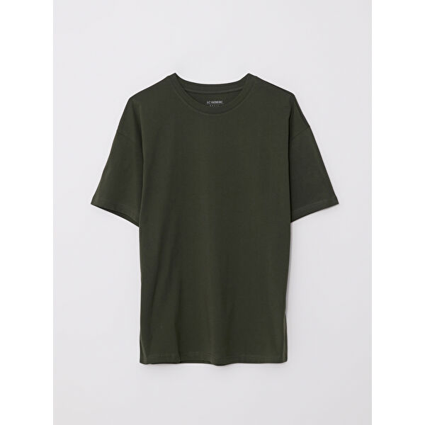 LCW BASIC Oversize Bisiklet Yaka Kısa Kollu Penye Erkek Tişört LCW BASIC Oversize Bisiklet Yaka Kısa Kollu Penye Erkek Tişört