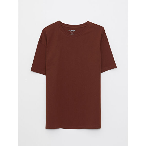 LCW BASIC Oversize Bisiklet Yaka Kısa Kollu Penye Erkek Tişört LCW BASIC Oversize Bisiklet Yaka Kısa Kollu Penye Erkek Tişört