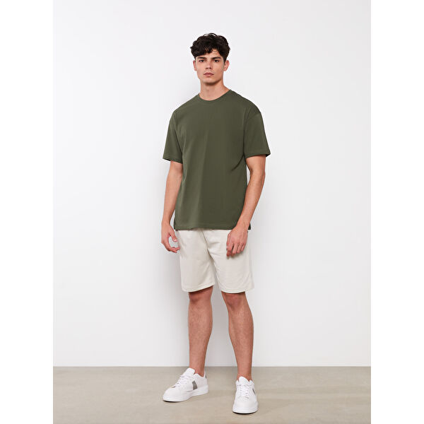 LCW BASIC Oversize Bisiklet Yaka Kısa Kollu Penye Erkek Tişört LCW BASIC Oversize Bisiklet Yaka Kısa Kollu Penye Erkek Tişört