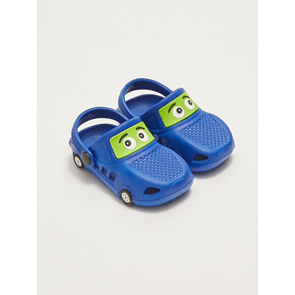 Erkek Bebek Araba Silüetli Plaj Sandaleti Erkek Bebek Araba Silüetli Plaj Sandaleti