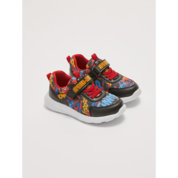 Spiderman Lisanslı Bağcık ve Cırt Cırtlı Erkek Çocuk Spor Ayakkabı