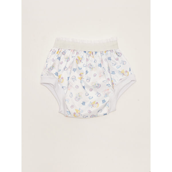 Beli Lastikli Baskılı Kız Bebek Alıştırma Külodu Beli Lastikli Baskılı Kız Bebek Alıştırma Külodu