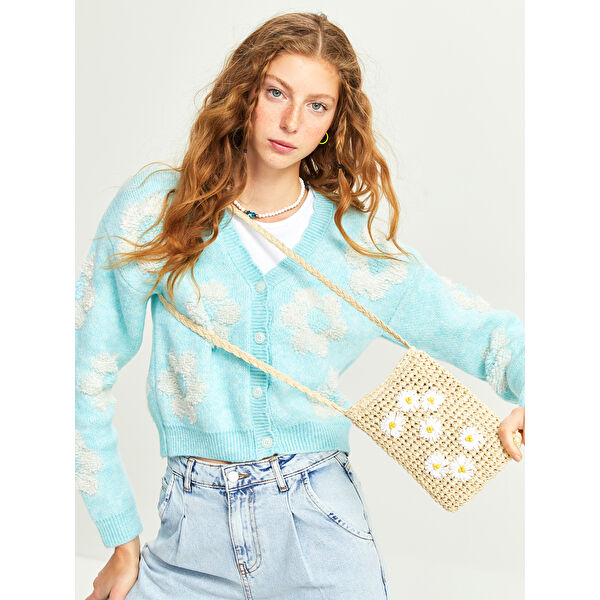 Kadın Hasır Çapraz Çanta