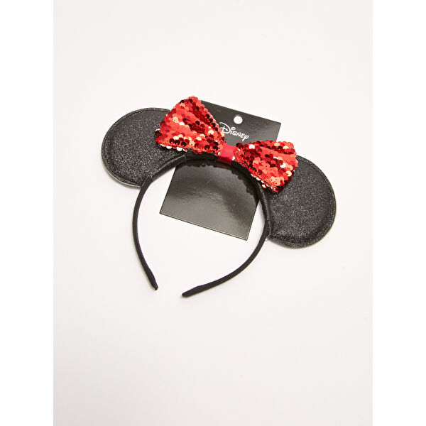 Minnie Mouse Lisanslı Pullu Fiyonklu Kız Çocuk Taç Minnie Mouse Lisanslı Pullu Fiyonklu Kız Çocuk Taç