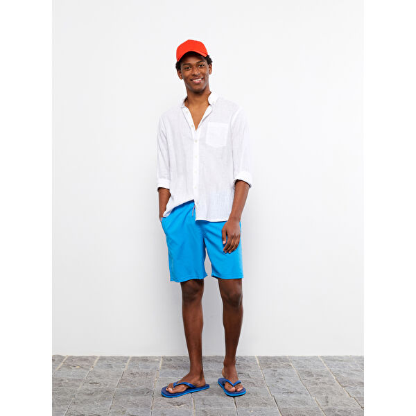 Diz Hizası Boy Basic Erkek Deniz Şortu