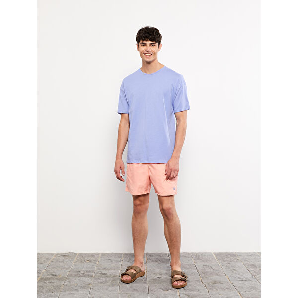 Kısa Boy Nakışlı Erkek Deniz Şortu Kısa Boy Nakışlı Erkek Deniz Şortu