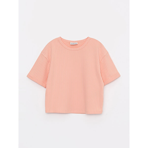 Bisiklet Yaka Basic Kısa Kollu Kız Çocuk Tişört Bisiklet Yaka Basic Kısa Kollu Kız Çocuk Tişört