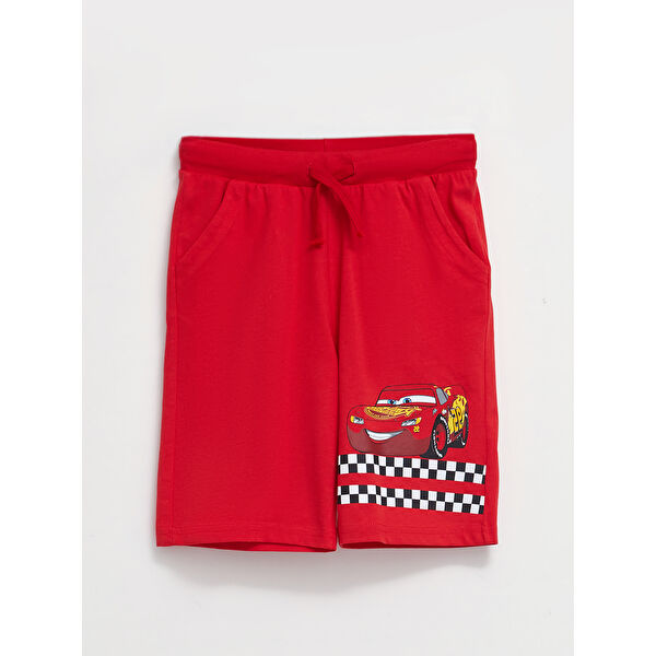 Beli Lastikli Arabalar Baskılı Erkek Çocuk Şort