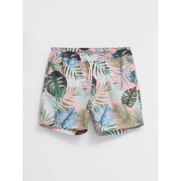 XSIDE Diz Hizası Boy Desenli Erkek Deniz Şortu