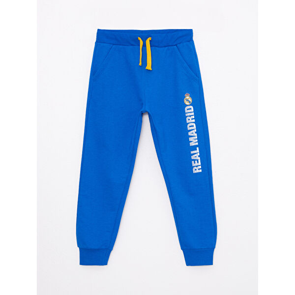 Beli Lastikli Real Madrid Baskılı Erkek Çocuk Jogger Eşofman Altı Beli Lastikli Real Madrid Baskılı Erkek Çocuk Jogger Eşofman Altı