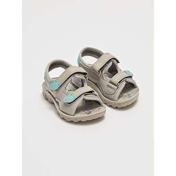 Çift Bantlı Cırt Cırtlı Erkek Bebek Sandalet