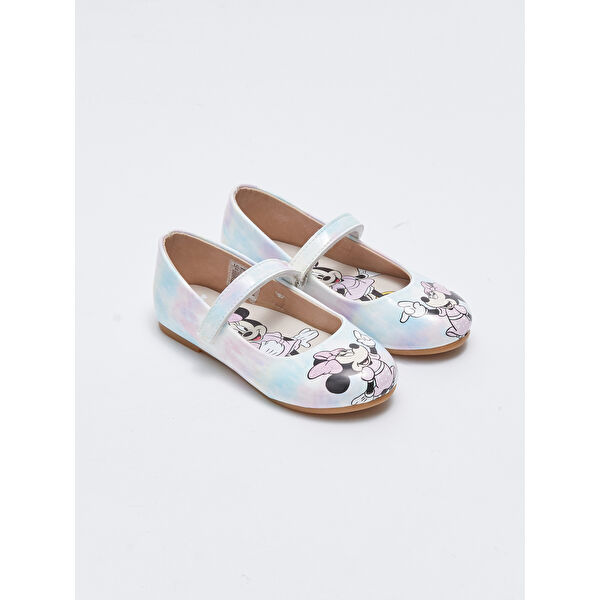 Minnie Mouse Lisanslı Cırt Cırtlı Kız Çocuk Babet