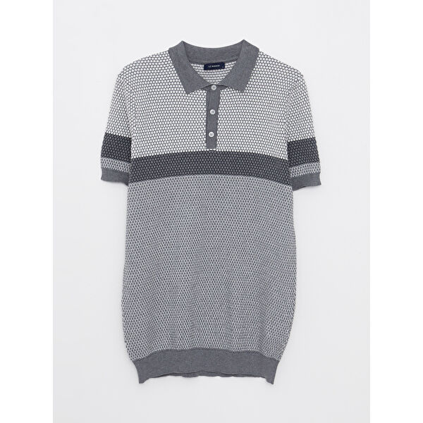 LCW CLASSIC Polo Yaka Kısa Kollu Çizgili Erkek Triko Kazak LCW CLASSIC Polo Yaka Kısa Kollu Çizgili Erkek Triko Kazak