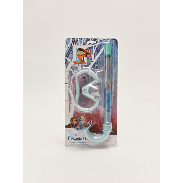Frozen Lisanslı Kız Çocuk Yüzme Maskesi Ve Şnorkel