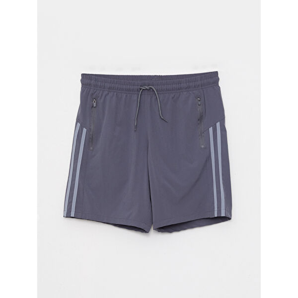 Diz Hizası Boy Çizgili Erkek Deniz Şortu