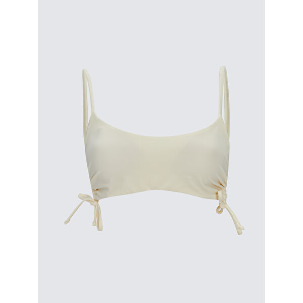 U Yaka Desenli Kadın Bikini Üst