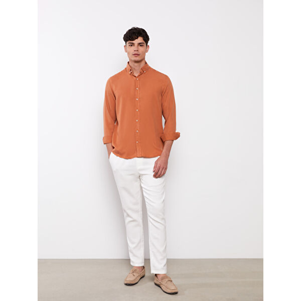 LCW BASIC Regular Fit Uzun Kollu Poplin Erkek Gömlek LCW BASIC Regular Fit Uzun Kollu Poplin Erkek Gömlek