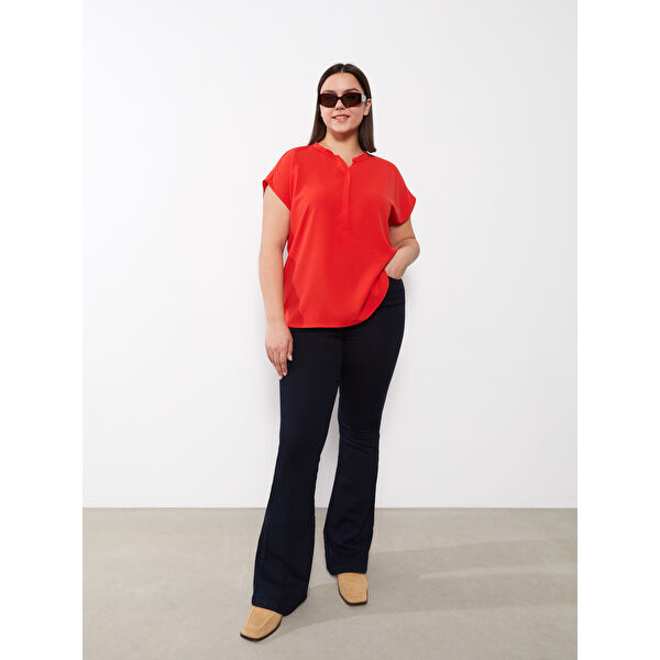 Skinny Fit Düz Cep Detaylı İspanyol Paça Kadın Jean Pantolon Skinny Fit Düz Cep Detaylı İspanyol Paça Kadın Jean Pantolon