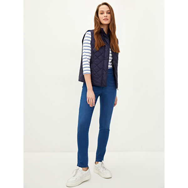 LCW BASIC Skinny Fit Düz Cep Detaylı Kadın Jean Pantolon