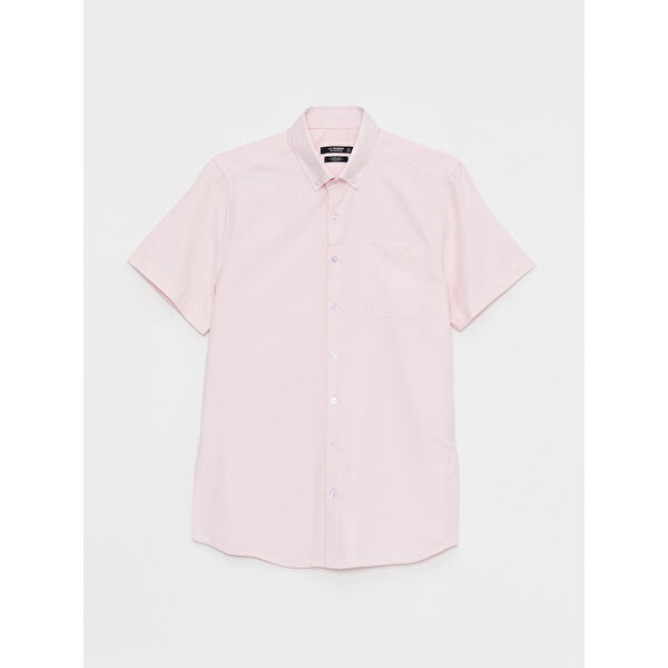 LCW FORMAL Slim Fit Kısa Kollu Oxford Erkek Gömlek LCW FORMAL Slim Fit Kısa Kollu Oxford Erkek Gömlek