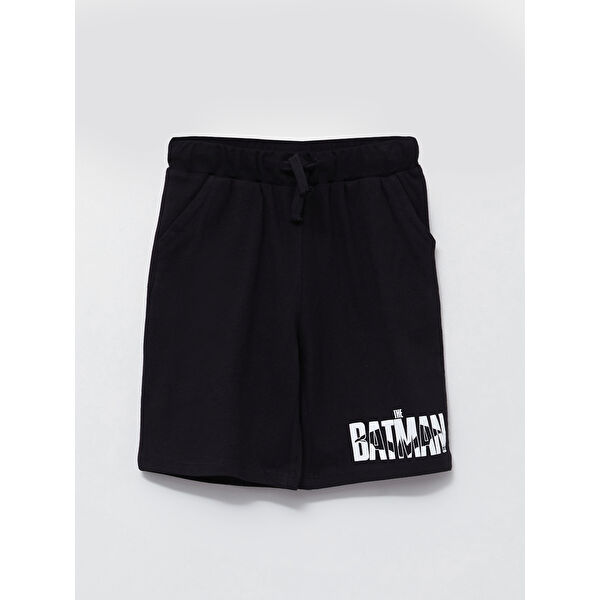 Beli Lastikli Batman Baskılı Erkek Çocuk Şort