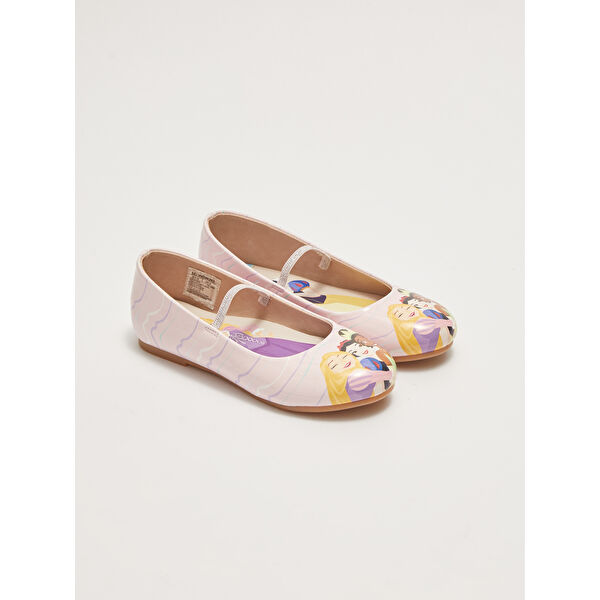 Princess Lisanslı Lastik Detaylı Kız Çocuk Babet