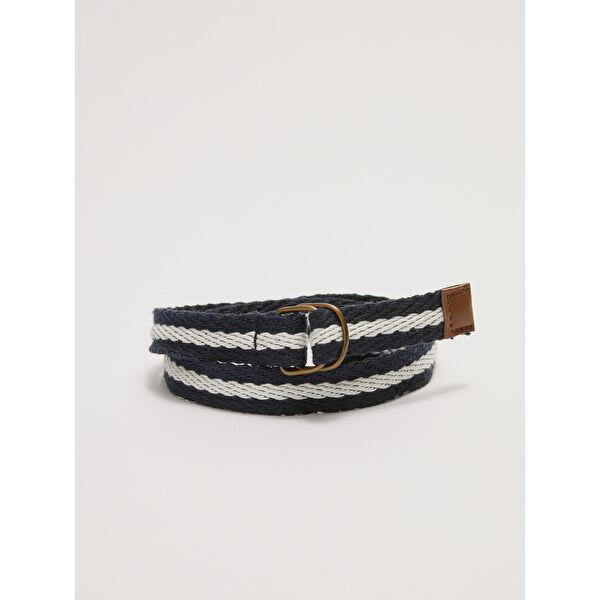 Renk Bloklu Erkek Çocuk Kemer