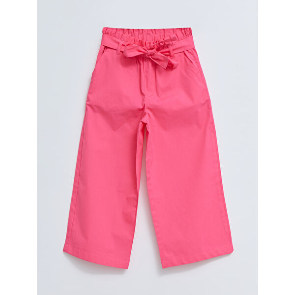 Beli Lastikli Basic Gabardin Kız Çocuk Capri